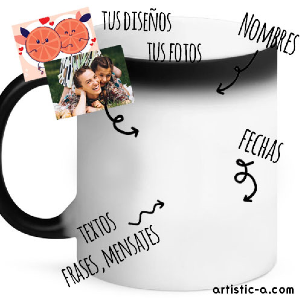 Taza mágica personalizada con tu diseño